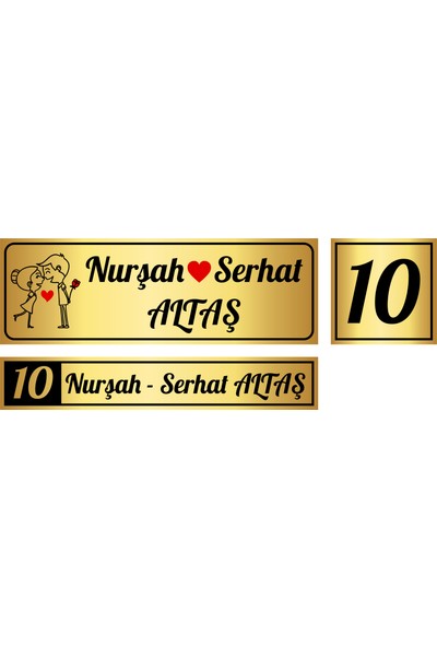 Quart Aksesuar 3'lü Set Kapı Isimliği Quart Aksesuar 3'lü Set Kapı Isimliği