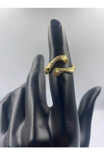 Çağlar Accessories Gold Kaplama Sıralan Yüzük