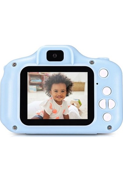 Blue İnter Mini 1080P Hd Kamera Çocuklar Için Dijital Fotoğraf Makinesi- 2021 Son Versiyon
