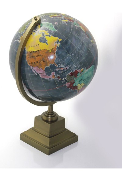 Aydınlı Dünya Küre Dekoratif 360 Derece Dönebilen Aydınlı Dünya Küre Dekoratif 360 Derece Dönebilen