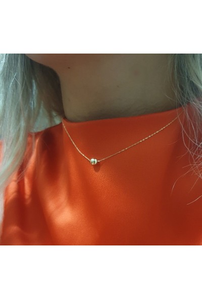 Sembol Gold 14 Ayar Top Altın Kolye 5 mm Sembol Gold 14 Ayar Top Altın Kolye 5 mm