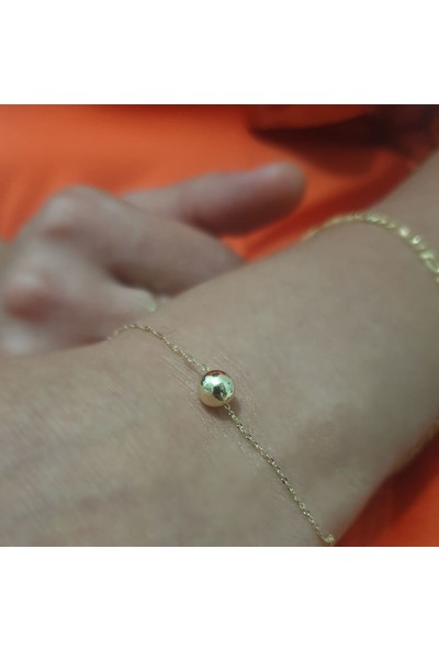 Sembol Gold 14 Ayar Top Altın Bileklik 5 mm Sembol Gold 14 Ayar Top Altın Bileklik 5 mm