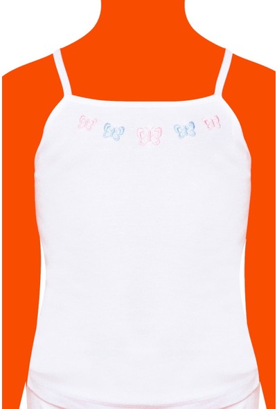 Tutku Ip Askı Kız Çocuk Ribana Atlet 6\'lı Tutku Ip Askı Kız Çocuk Ribana Atlet 6\'lı