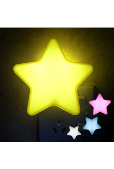 Panther PT-855 Karanlık Sensörlü Beyaz Yıldız Gece Lambası Panther PT-855 Karanlık Sensörlü Beyaz Yıldız Gece Lambası