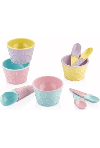 Çelik Pençe Qlux Karnaval Dondurma Seti 9 Parça