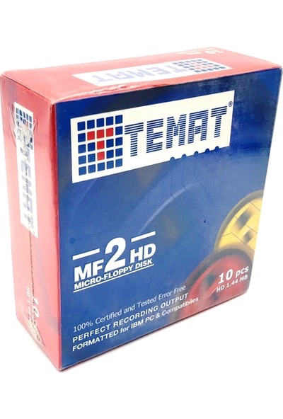 Temat Disket 1.44 MB 3.5 90 mm Mf 2 Hd Floppy Disk Jetnet