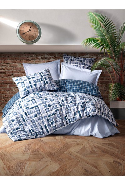 Cotton Box Tek Kişilik Minimal Nevresim Takımı Palo Mavi Cotton Box Tek Kişilik Minimal Nevresim Takımı Palo Mavi