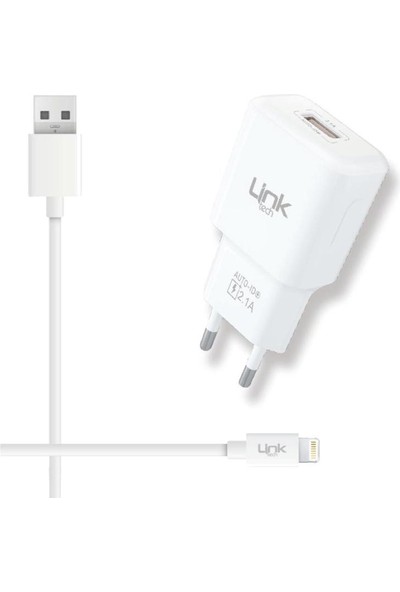 Linktech T442 Strong Lightning USB 2.1A Şarj Aleti Linktech T442 Strong Lightning USB 2.1A Şarj Aleti