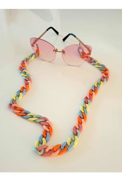 Eva Takı Akrilik Renkli Gözlük Zinciri Gözlük Aksesuar Güneş Gözlüğü Aksesuar