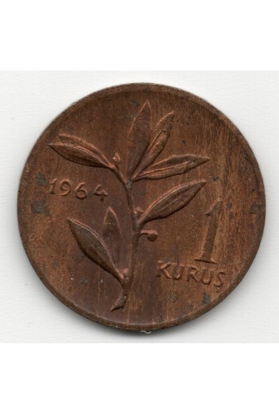 Benim Koleksiyonum 1 Kuruş (1964) Çil Eski Madeni Para Benim Koleksiyonum 1 Kuruş (1964) Çil Eski Madeni Para