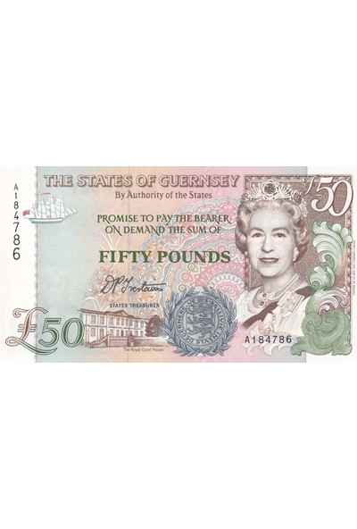 Benim Koleksiyonum Guernsey - 50 Pound (1994) B164A / P59 Benim Koleksiyonum Guernsey - 50 Pound (1994) B164A / P59