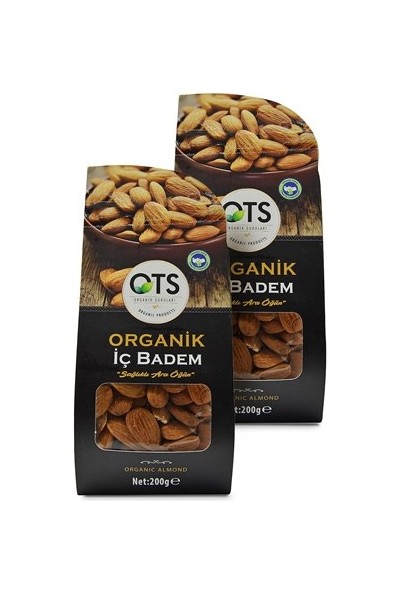 Ots Organik Iç Badem 2X200 gr