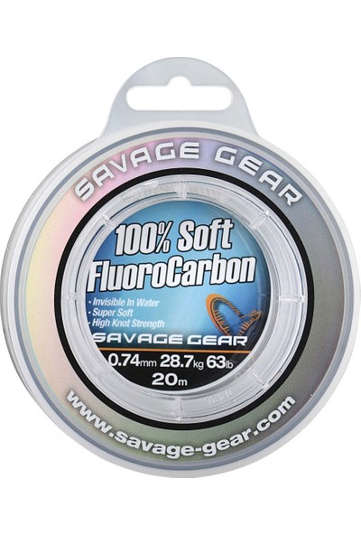 Savage Gear Soft Fluoro Carbon 0,17 mm 50 M 2.10 kg 4.6 Lb Misina