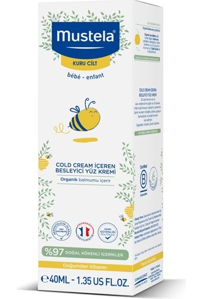 Mustela Cold Cream İçeren Besleyici Krem 40 Ml
