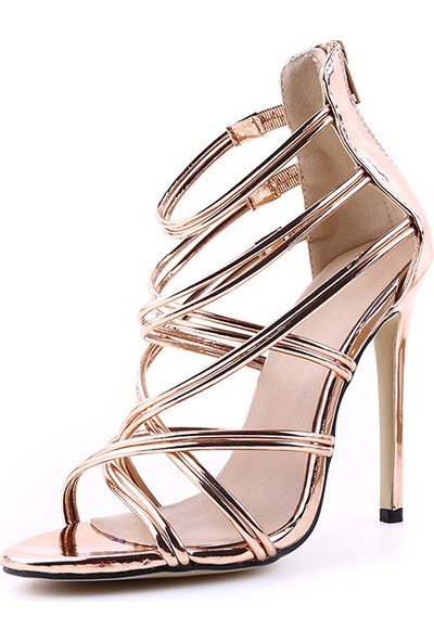 Elin Fashion Çok İpli Topuklu Ayakkabı (Yurt Dışından) Elin Fashion Çok İpli Topuklu Ayakkabı (Yurt Dışından)