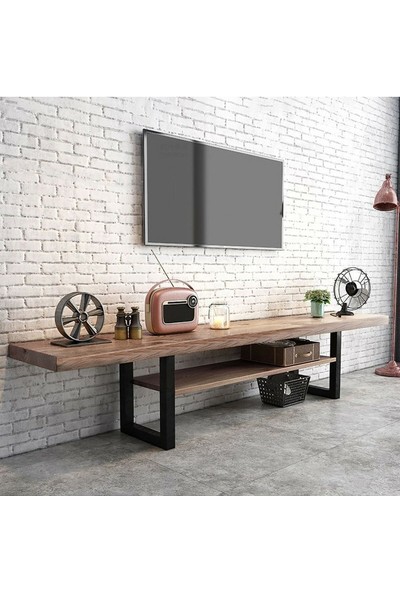 Hypergear Hyper&great Tv Ünitesi Doğal Ahşap Yaşam Ünitesi Masif Ahşap Tv Ünitesi