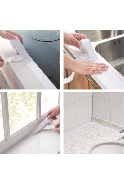 Zayrok Beyaz Su Sızdırmaz Lavabo Kenar Bandı (Kutusuz)(3.2m)