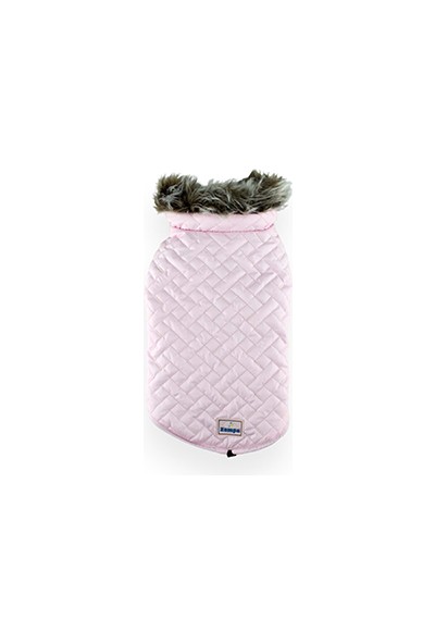 Zampa Supreme Yakalı Kürklü Mont Pembexxsmall