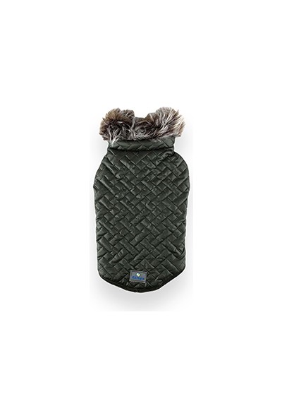 Zampa Supreme Yakalı Kürklü Mont Yeşilxxsmall