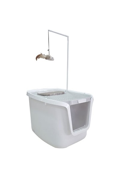 Eurogold 3 In 1 Cat Toilet Beyaz Eurogold 3 In 1 Cat Toilet Beyaz