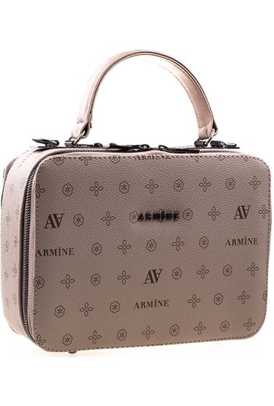 Armine Askılı Abiye Kadın Vizon El Çantası