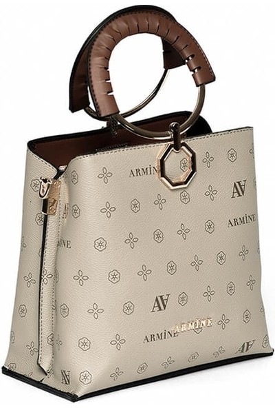 Armine Zincir Askılı Vizon Baskılı Kadın Abiye Çanta Armine Zincir Askılı Vizon Baskılı Kadın Abiye Çanta