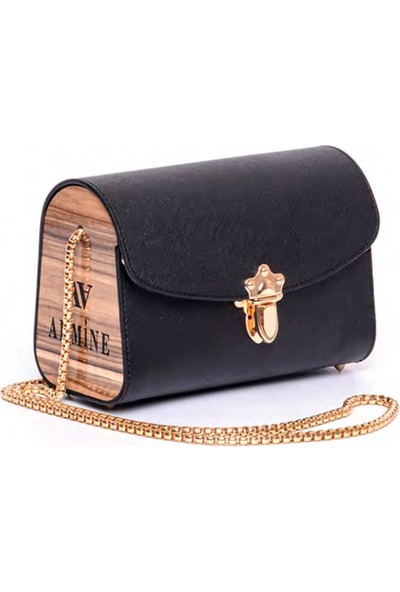 Armine Zincir Askılı Retro Siyah Kadın Çanta Armine Zincir Askılı Retro Siyah Kadın Çanta