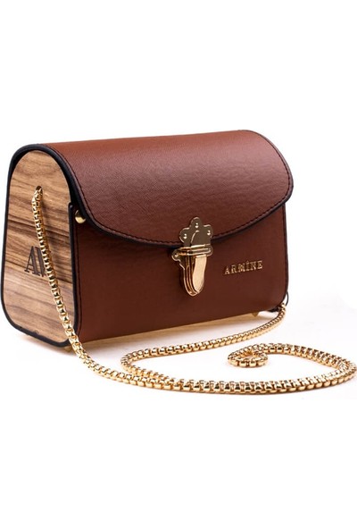 Armine Zincir Askılı Retro Taba Kadın Çanta