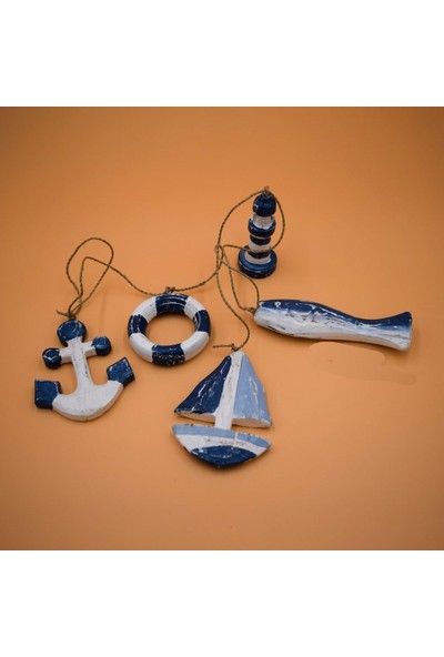Ema Beşli Ahşap Deniz Temalı, Duvar Objesi, Askılı Balkon Süsü Ema Beşli Ahşap Deniz Temalı, Duvar Objesi, Askılı Balkon Süsü