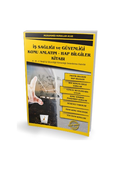 Pelikan Yayınları İş Sağlığı ve Güvenliği ISG Konu Anlatım Hap Bilgiler Kitabı