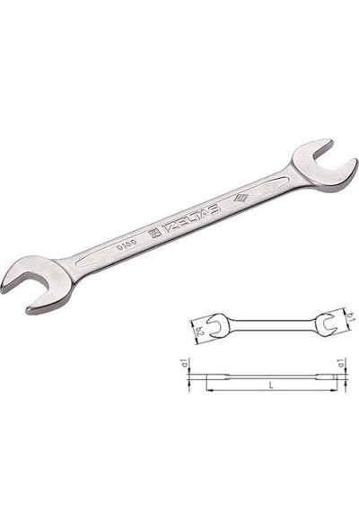 Izeltaş Iki Ağız Anahtar Kısa 6x7 mm