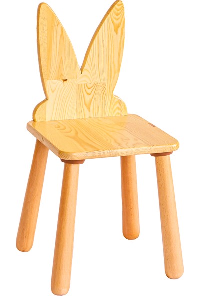 Wood & Joy Woodnjoy Ahşap Sandalye (Tavşan)