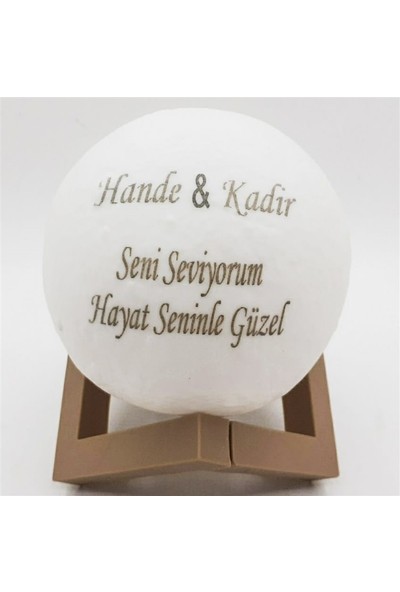 Çılgın Trend Kişiye Özel 3D Ay Mom Sarı Gece Lambası *stand Hediyeli* Çılgın Trend Kişiye Özel 3D Ay Mom Sarı Gece Lambası *stand Hediyeli*