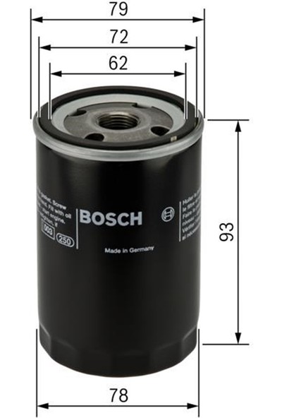 Bosch Yağ Filtresi Cmax Focus 1.8-2.0 03 12 Fıesta 1.0 10 Mondeo-Volvo W712-73 0986627574-0986452068 0451103363 Bosch Yağ Filtresi Cmax Focus 1.8-2.0 03 12 Fıesta 1.0 10 Mondeo-Volvo W712-73 0986627574-0986452068 0451103363