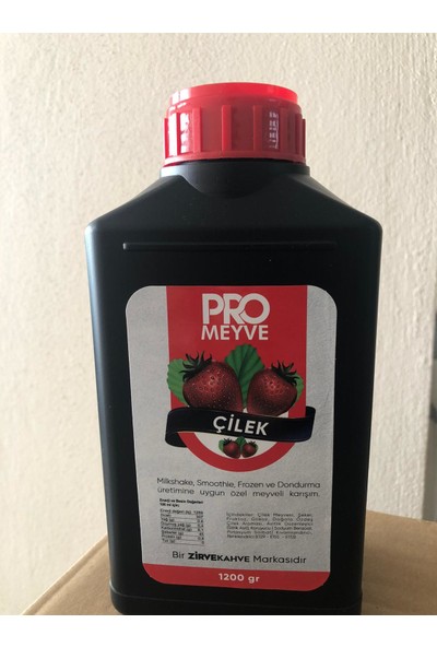 Pro Kahve Çilekli Meyve Püresi 1200 ml