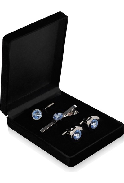 Zekupp Kol Düğmesi Kravat İğne Seti