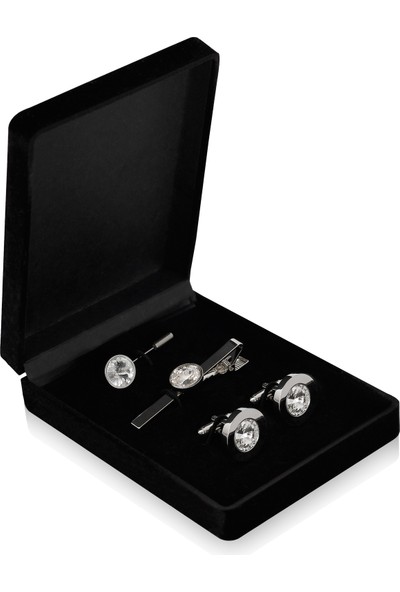 Zekupp Kol Düğmesi Kravat İğne Seti