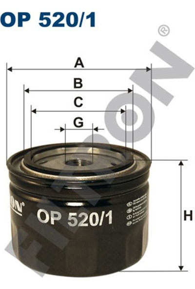 Filtron Yağ Filtresi Renault R9 1.4 60HP 81-89 Fıltron OP520.1 Filtron Yağ Filtresi Renault R9 1.4 60HP 81-89 Fıltron OP520.1