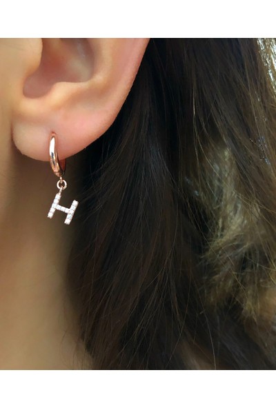 Silverofmatmazel H Harf Küpe Silverofmatmazel H Harf Küpe