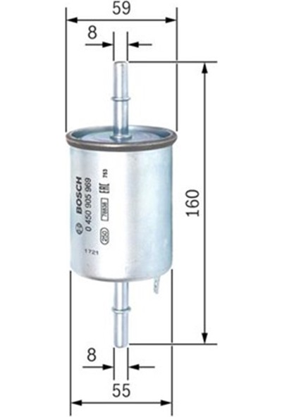 Bosch Benzin Filtresi Chevrolet-Daewoo Aveo-Lacettı-Matız-Nubıra-Rezzo-Spark 05 0450905969 Bosch Benzin Filtresi Chevrolet-Daewoo Aveo-Lacettı-Matız-Nubıra-Rezzo-Spark 05 0450905969