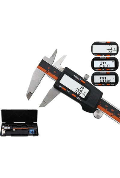Zauss 150MM LCD Ekranlı Çelik Dijital Kumpas 4 Fonksiyonlu Kutulu Zauss 150MM LCD Ekranlı Çelik Dijital Kumpas 4 Fonksiyonlu Kutulu