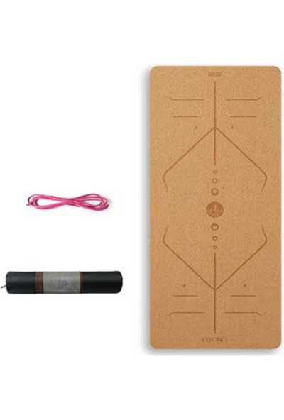 Yoga Matı ve Pilates Minderi Mantar Yüzeyli Yoga Matı ve Pilates Minderi Mantar Yüzeyli