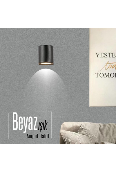 Full Reyon Tek Yönlü Iç - Dış Mekan Dekoratif Siyah Aplik - Beyaz Işık Full Reyon Tek Yönlü Iç - Dış Mekan Dekoratif Siyah Aplik - Beyaz Işık