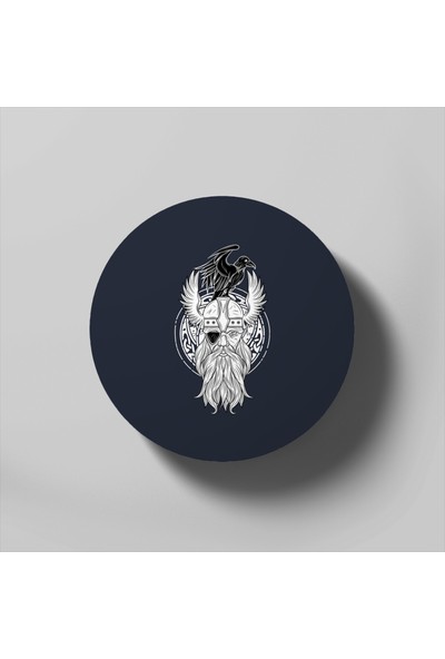 Fizello Odin Raven Vikings Runes Huginn Muninn Myth Gift  idea Present Bardak Altlığı Fizello Odin Raven Vikings Runes Huginn Muninn Myth Gift  idea Present Bardak Altlığı