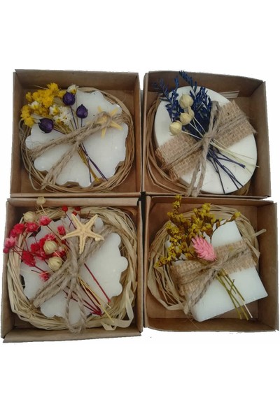 Ema Kokulu Doğal Sabun 7 cm Banyo Süsü Dekoratif Hediyelik Şık 4 Lü Ema Kokulu Doğal Sabun 7 cm Banyo Süsü Dekoratif Hediyelik Şık 4 Lü