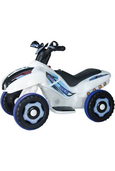Uj Toys Müzikli ve LED Işıklı Akülü Atv 6V Ranger Beyaz Polis Uj Toys Müzikli ve LED Işıklı Akülü Atv 6V Ranger Beyaz Polis