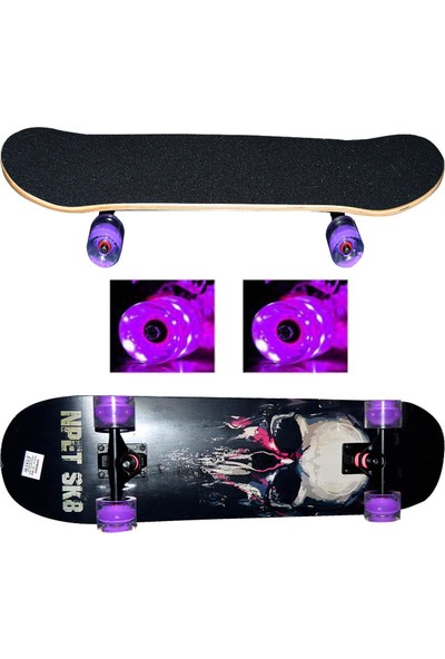 Avessa Işıklı Silikon Teker Kaykay No:4 Avessa Işıklı Silikon Teker Kaykay No:4