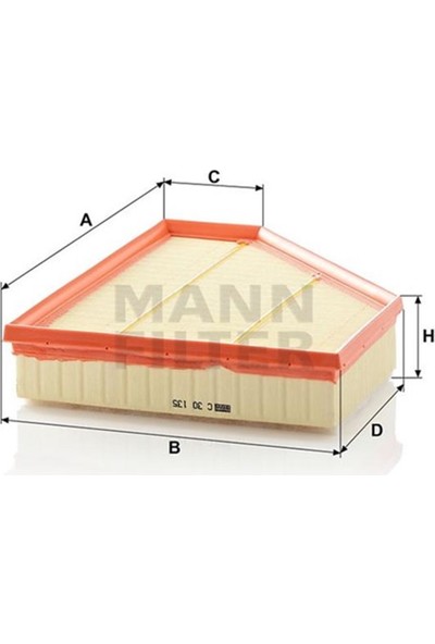 Mann Hava Filtresi Bmw 116D-118D-120D-123D-316D-318D-320D-325D-330D-335D-X1 1.6-1.8-2.0-2.3-2.5d V Mann C30135 Mann Hava Filtresi Bmw 116D-118D-120D-123D-316D-318D-320D-325D-330D-335D-X1 1.6-1.8-2.0-2.3-2.5d V Mann C30135