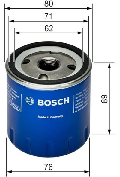 Bosch 0986TF0020-0451103355 Yağ Filtresi 206-306-307-406-407-806-PARTNER-BOXER-BERLINGO-C4-C5-JUMPER 09864B7023 Bosch 0986TF0020-0451103355 Yağ Filtresi 206-306-307-406-407-806-PARTNER-BOXER-BERLINGO-C4-C5-JUMPER 09864B7023