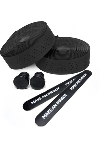 Impact Leder Siyah Gidon Sargı Bandı